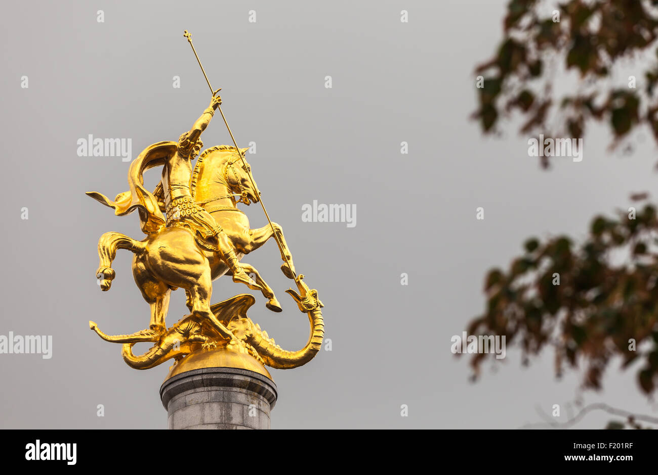 Monument to St. George in Tbilisi (Georgia Stock Photo - Alamy