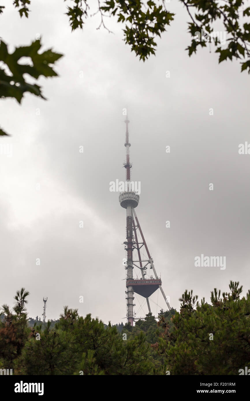 TBILISI TV tower Stock Photo - Alamy