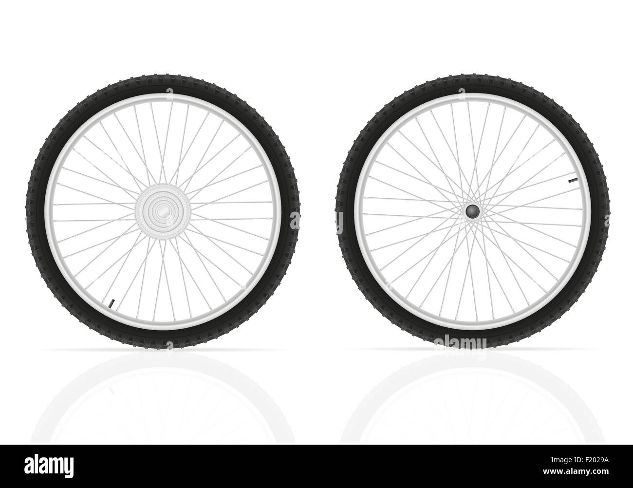 bicycle wheels vector illustration isolated on white background Stock ...