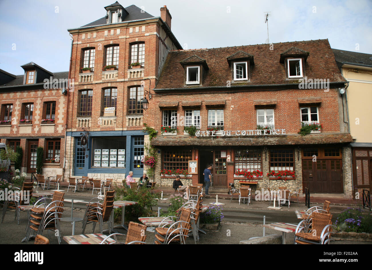 Town Centre, Lisors, France, Europe Stock Photo - Alamy