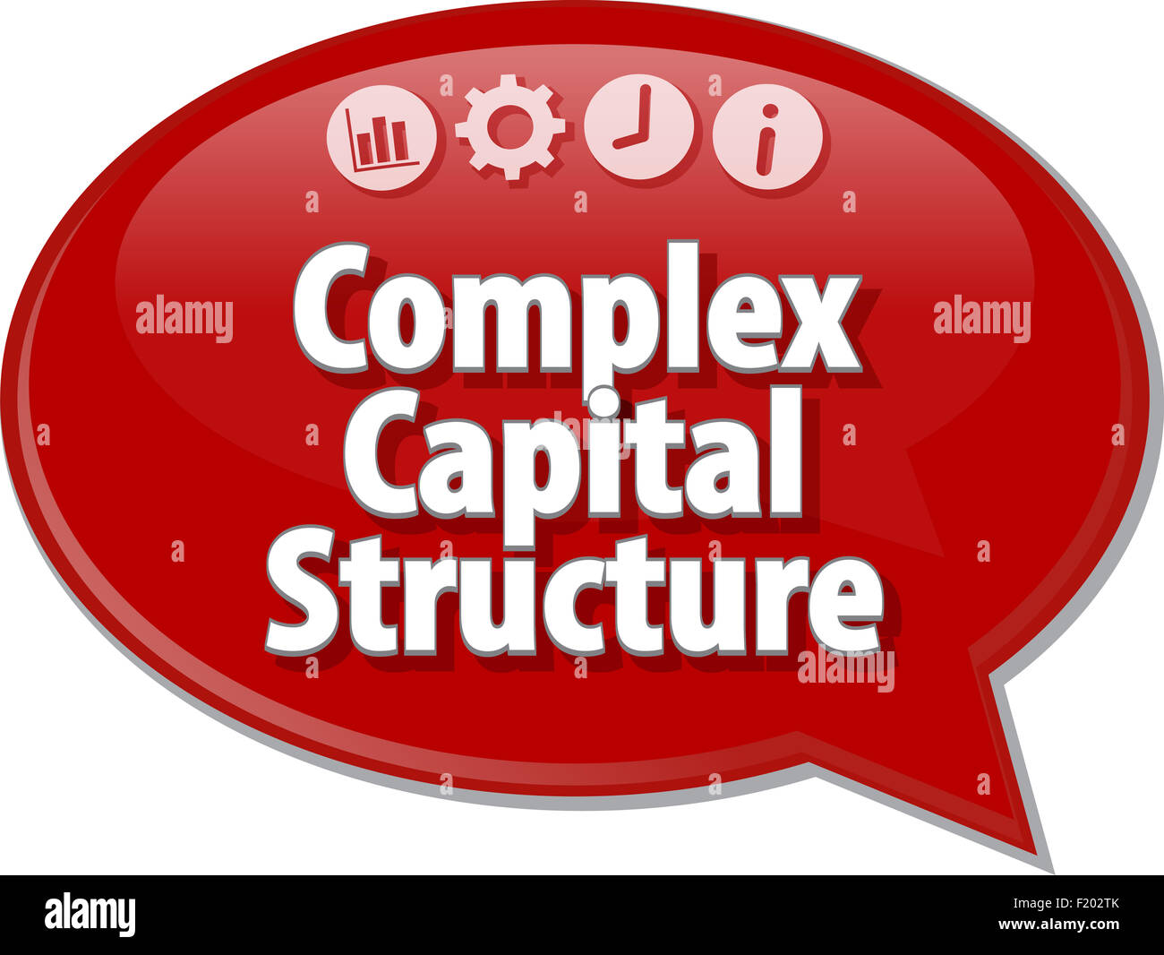 Speech bubble dialog illustration of business term saying Complex ...