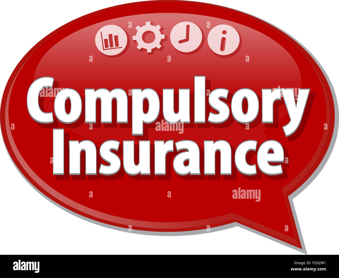 Speech bubble dialog illustration of business term saying Compulsory ...