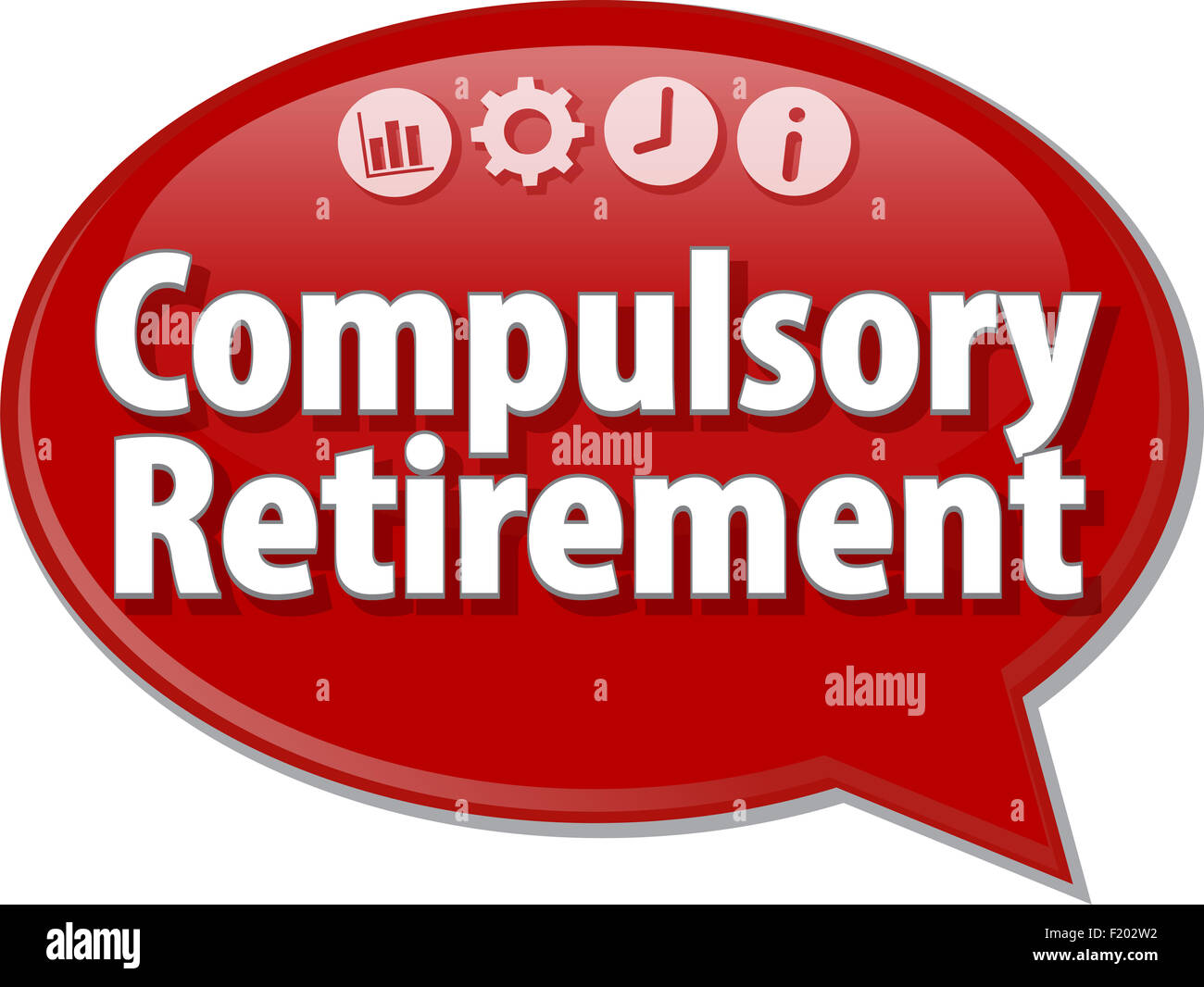 Speech bubble dialog illustration of business term saying Compulsory ...