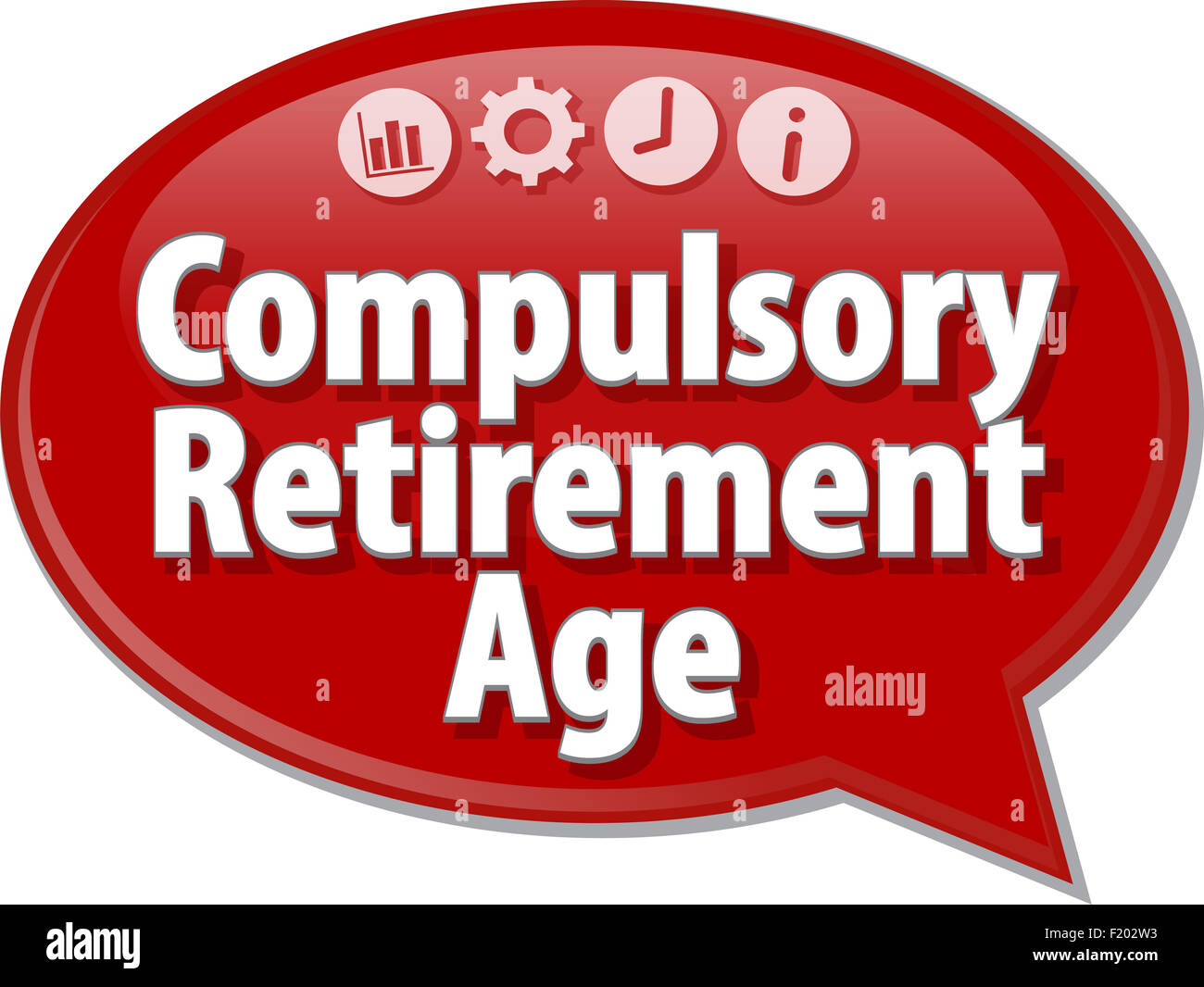 Speech bubble dialog illustration of business term saying Compulsory ...