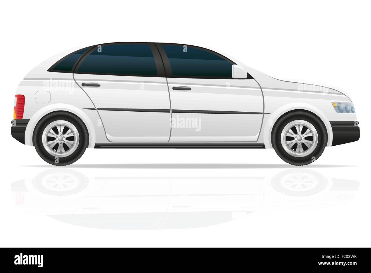 car hatchback vector illustration isolated on white background Stock ...