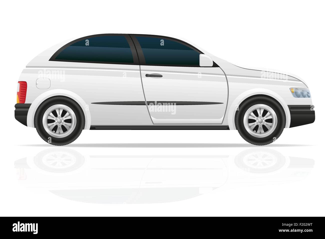 car hatchback vector illustration isolated on white background Stock ...