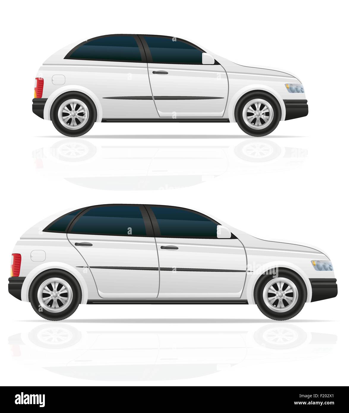 car hatchback vector illustration isolated on white background Stock ...