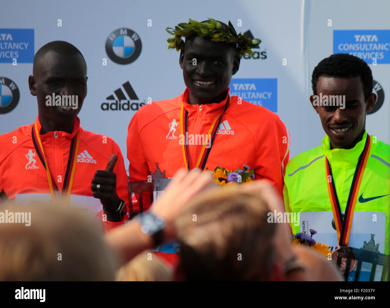 Emmanuel Mutai, Dennis Kimetto, Tsegaye Kebede - Berlin Marathon, 28 ...