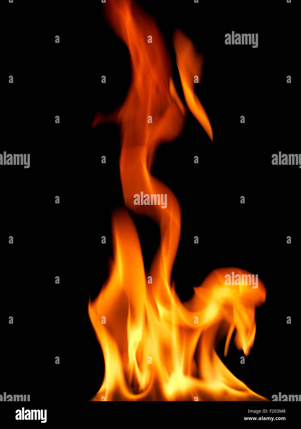 Glowing Fire Flame Stock Photo - Alamy