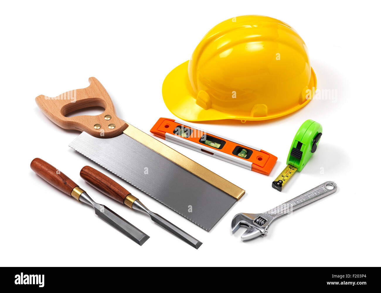 Work tools on white Stock Photo - Alamy