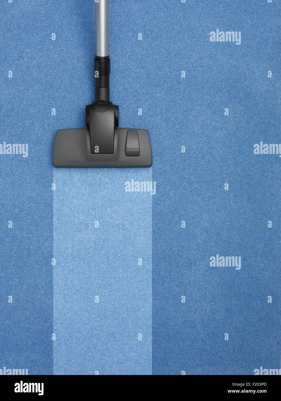 Vacuum cleaner head with a clean stripe Stock Photo - Alamy