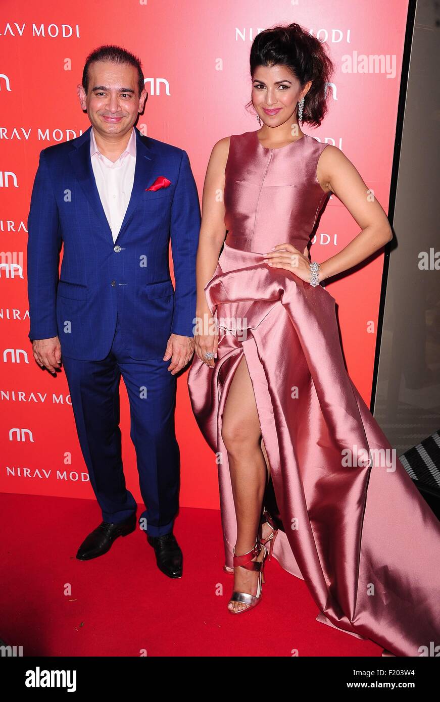 New York, NY, USA. 8th Sep, 2015. Nirav Modi, Nimrat Kaur at arrivals ...