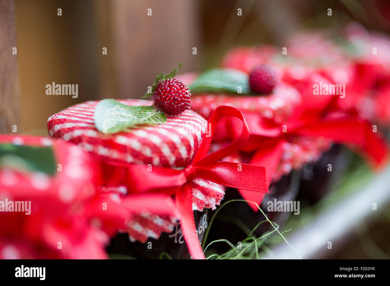 glass jars of jam Stock Photo - Alamy