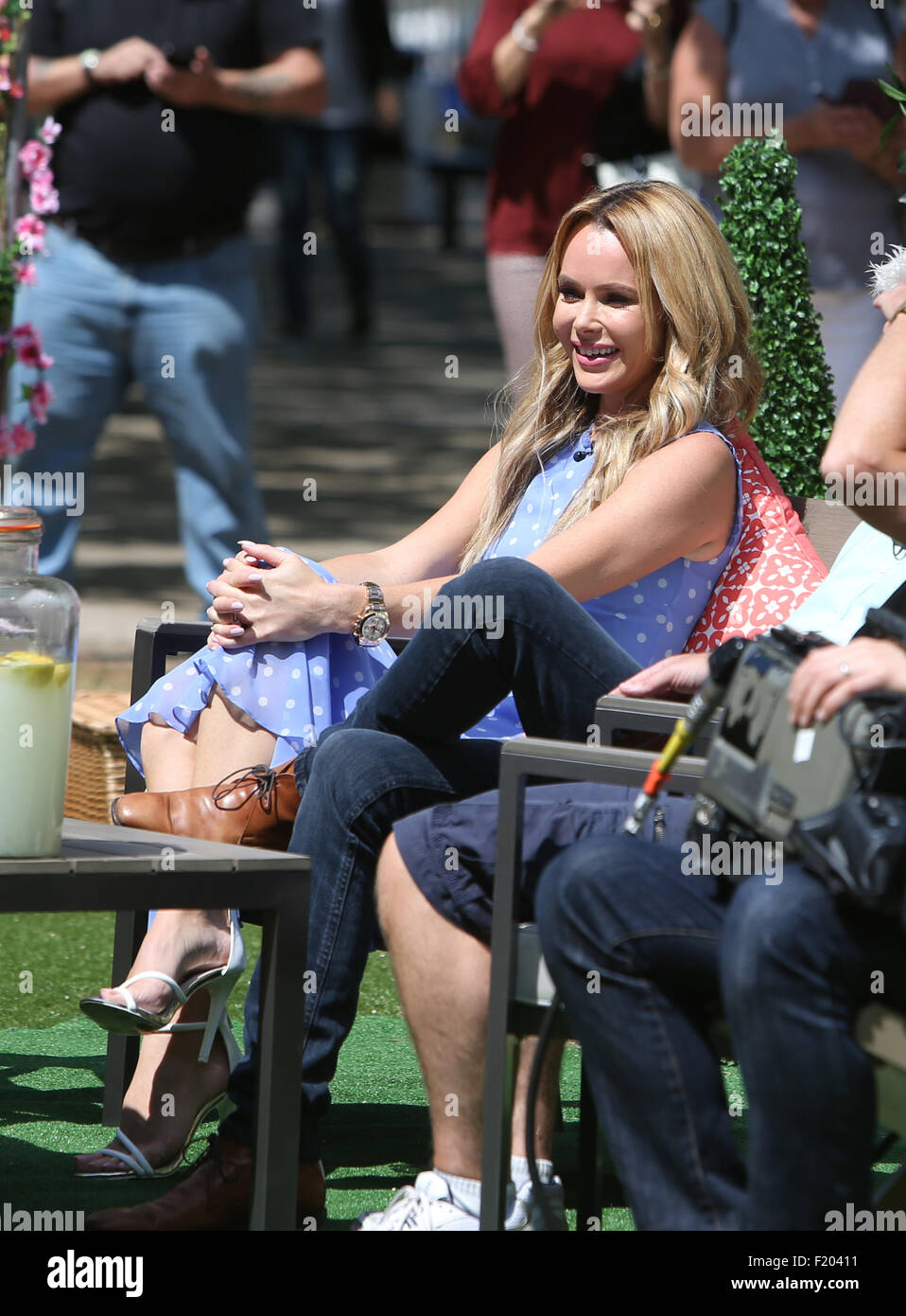 Amanda Holden and Phillip Schofield filming on the Southbank Featuring ...