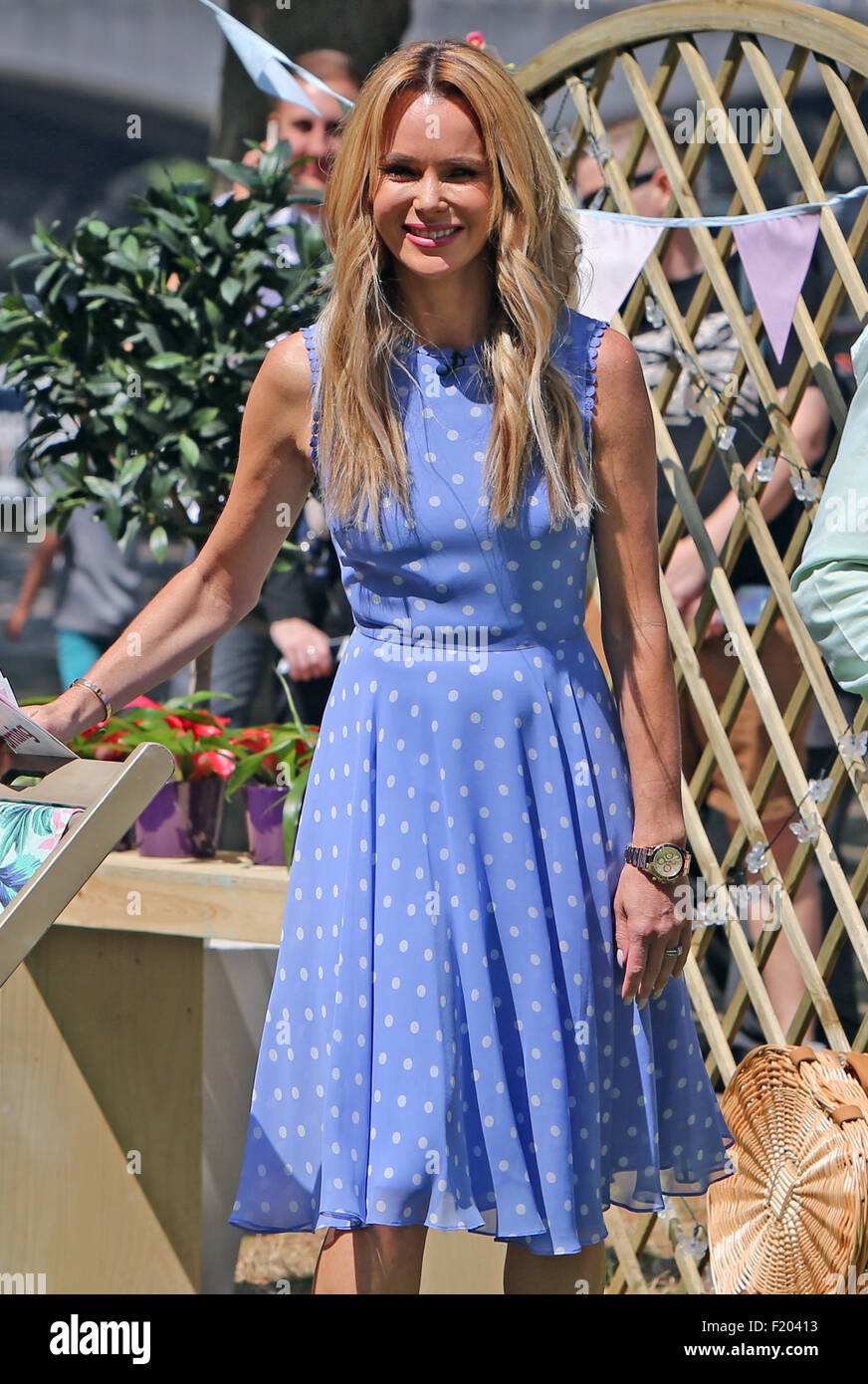 Amanda Holden and Phillip Schofield filming on the Southbank Featuring ...