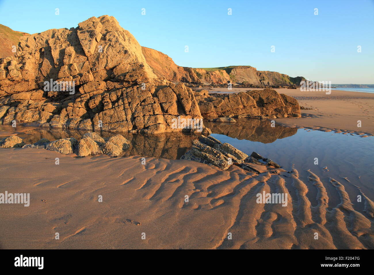 Sandymouth bay, North Cornwall, England, UK Stock Photo - Alamy