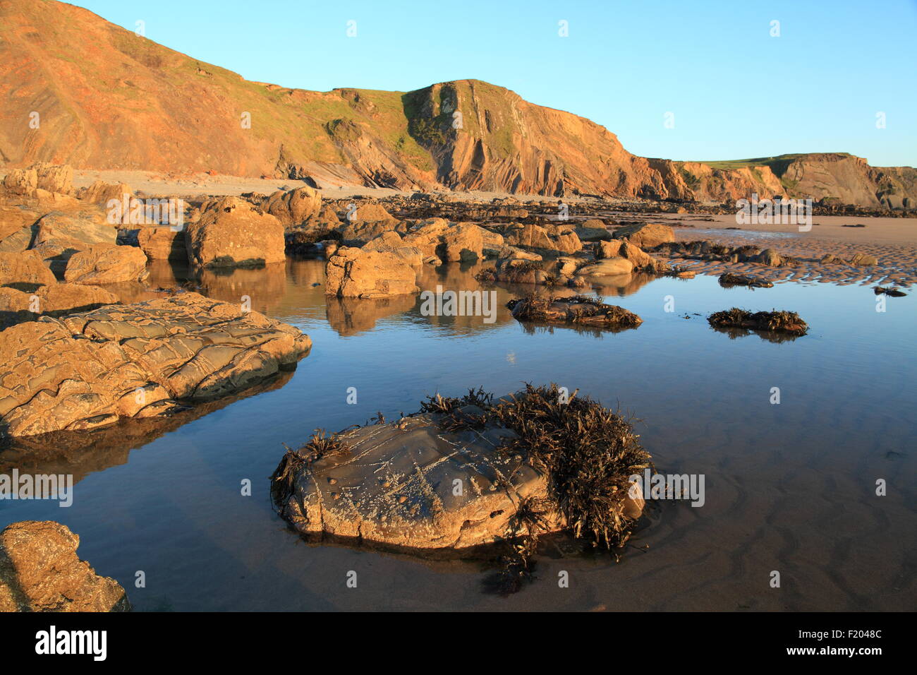 Sandymouth bay, North Cornwall, England, UK Stock Photo - Alamy