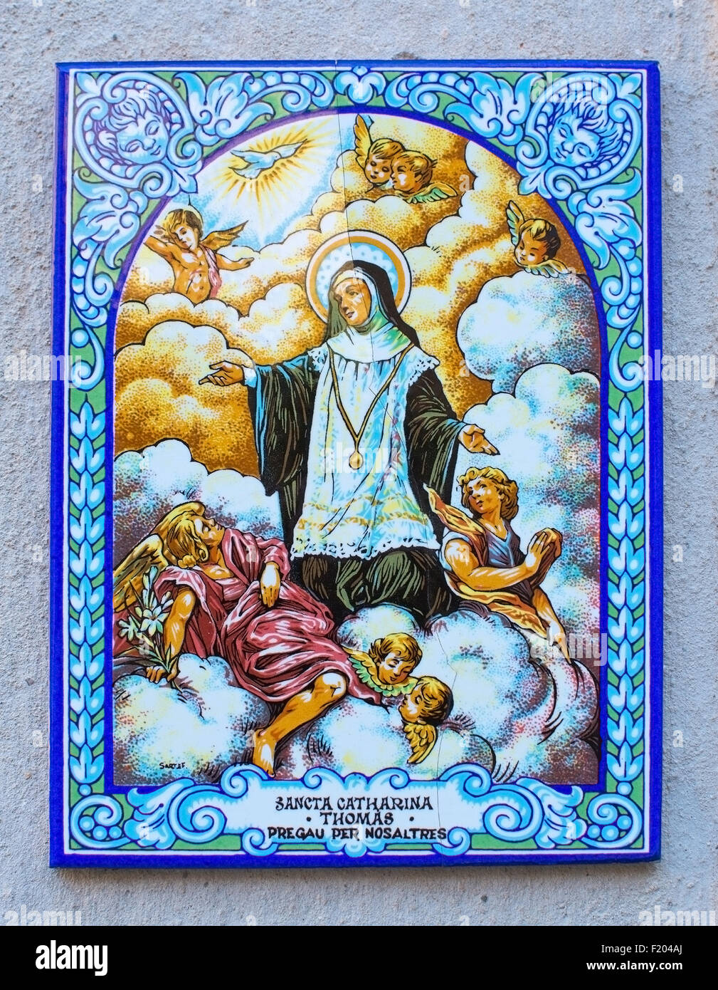 Ceramic tile saint catholic hi-res stock photography and images - Alamy