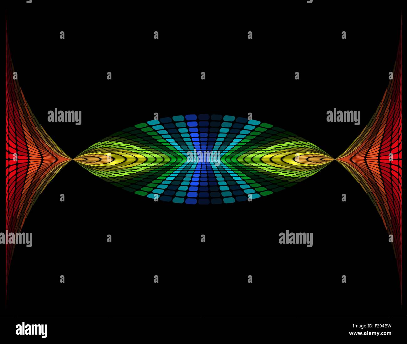 abstract multicolored graphic equalizer vector illustration isolated on ...