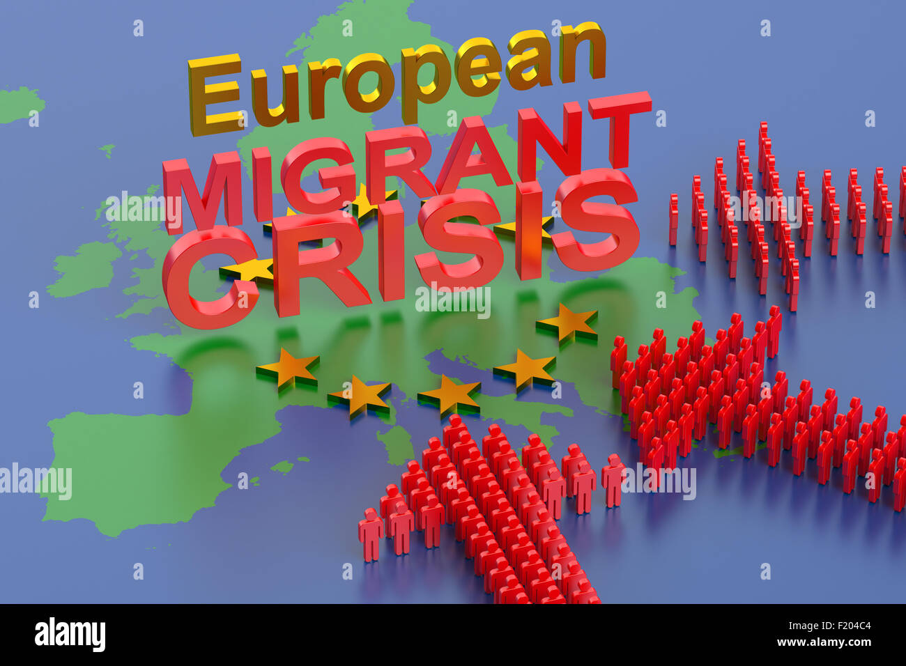 European Migrant Crisis concept Stock Photo - Alamy
