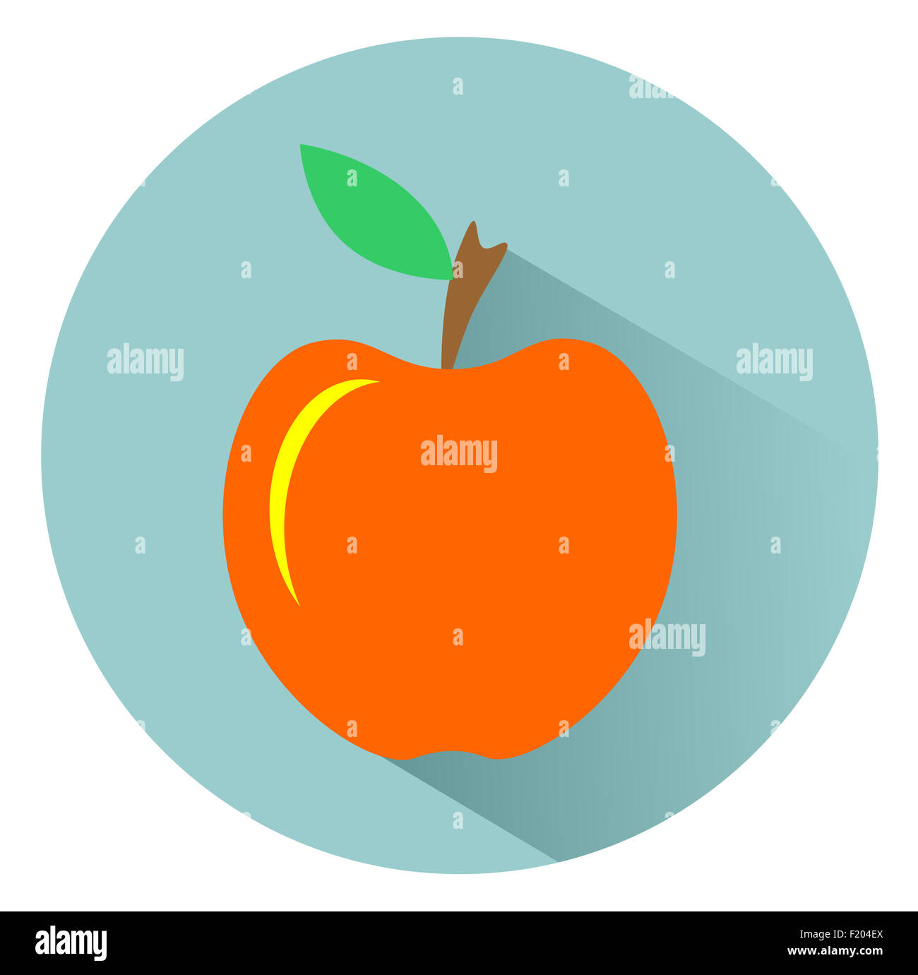 Apple core sign Cut Out Stock Images & Pictures - Alamy