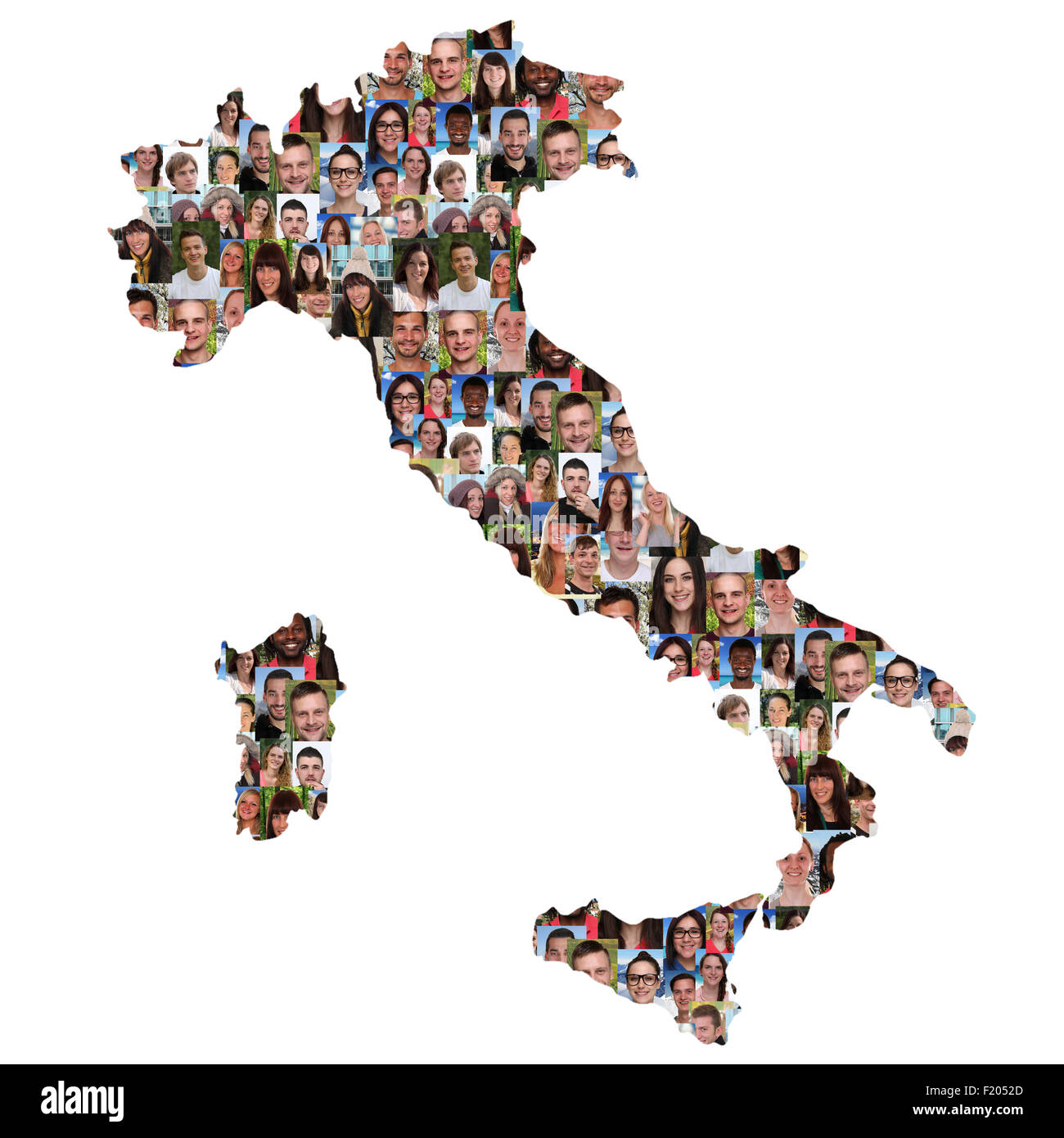 Map of italy collage hi-res stock photography and images - Alamy