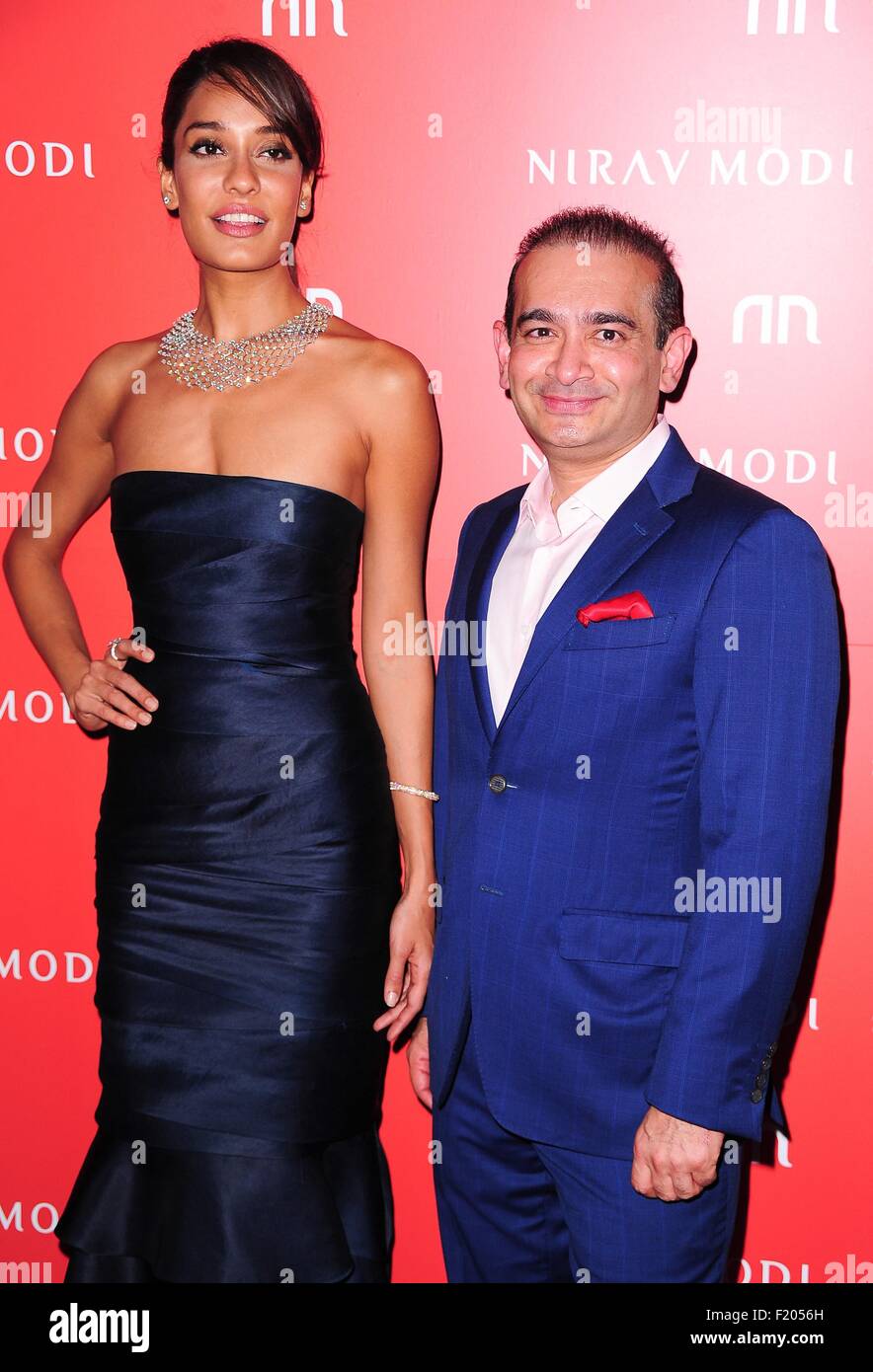 New York, NY, USA. 8th Sep, 2015. Lisa Haydon, Nirav Modi at arrivals ...