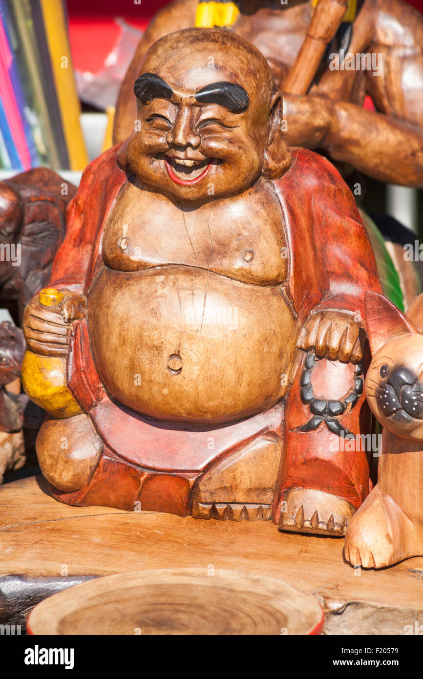 Wooden buddha hi-res stock photography and images - Alamy