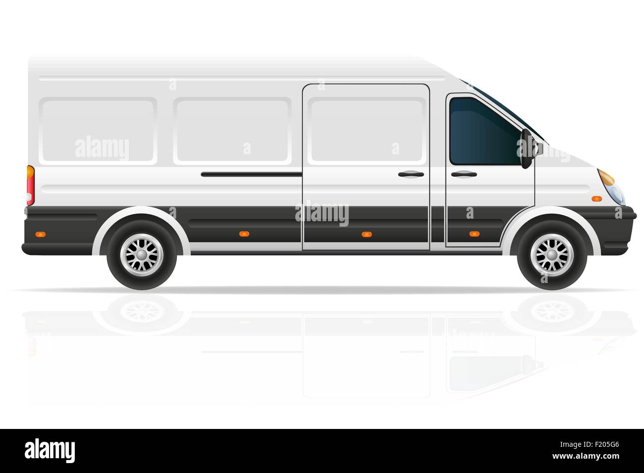 mini bus for the carriage of cargo vector illustration isolated on ...