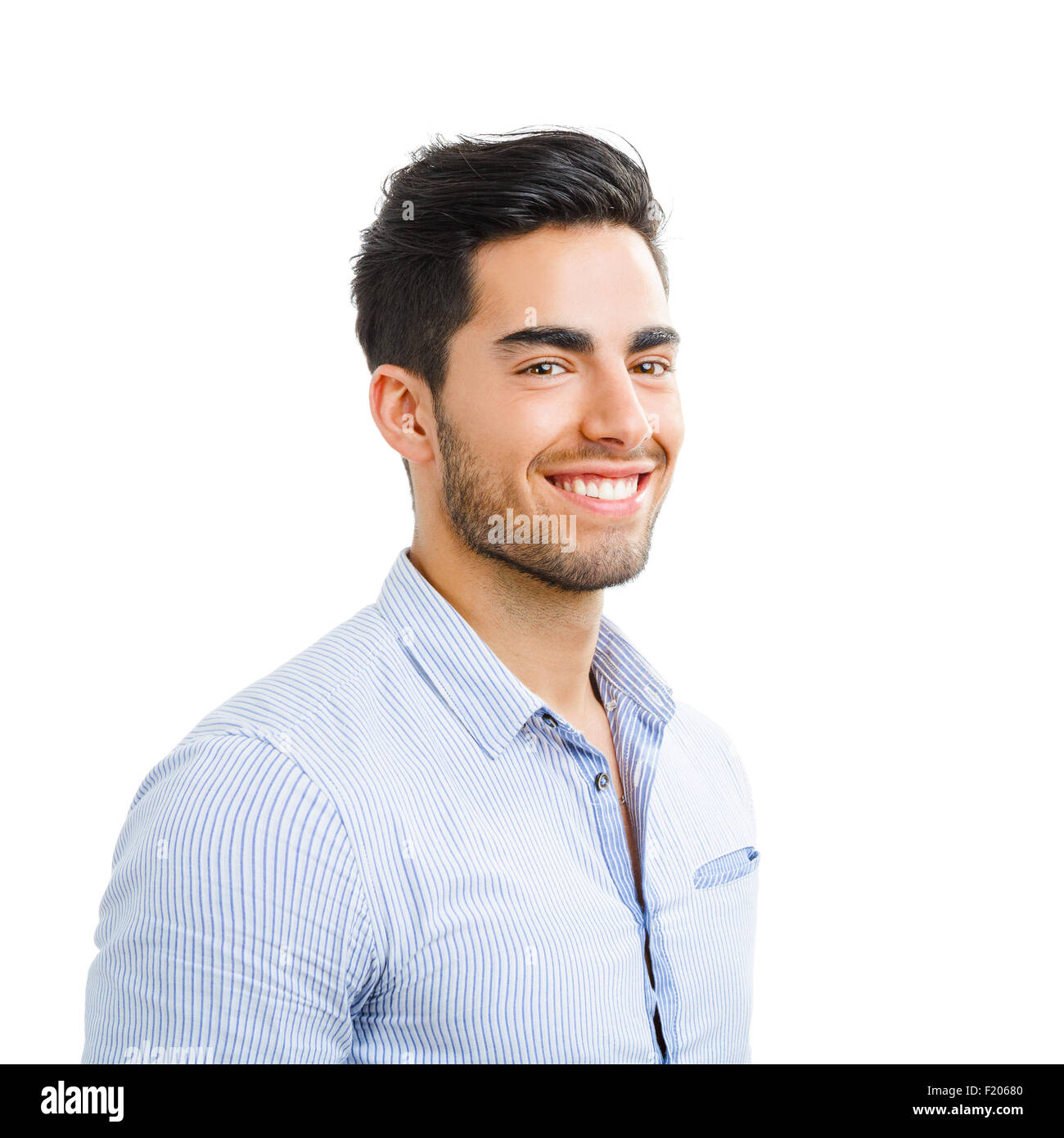 Handsome happy young hispanic man hi-res stock photography and images ...