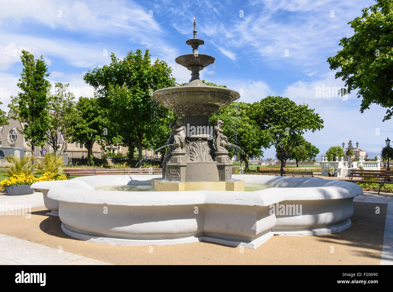 Fountain in the Peoples Park, Dun Laoghaire, Dun Laoghaire–Rathdown ...