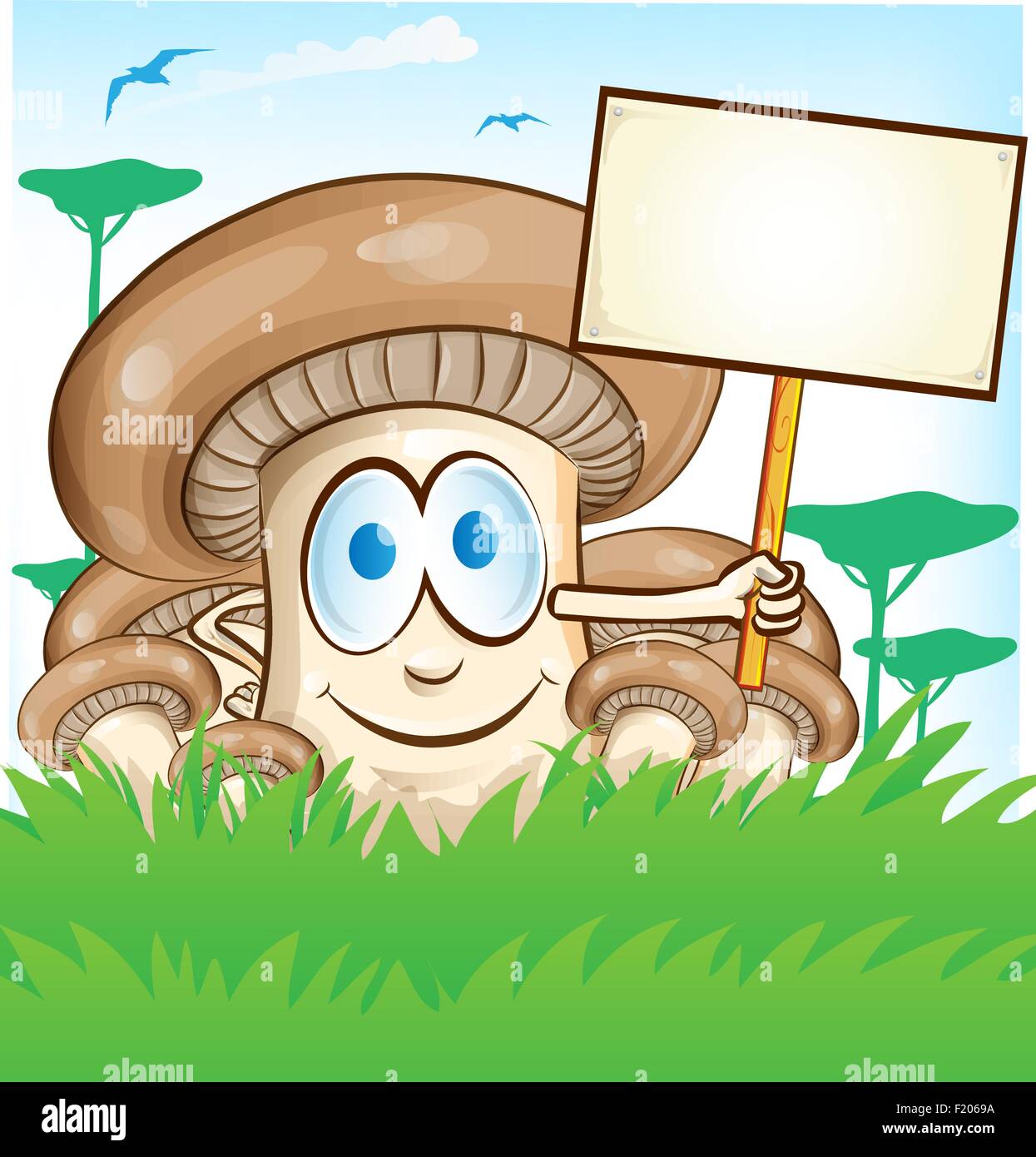Funny cartoon mushroom face hi-res stock photography and images - Alamy