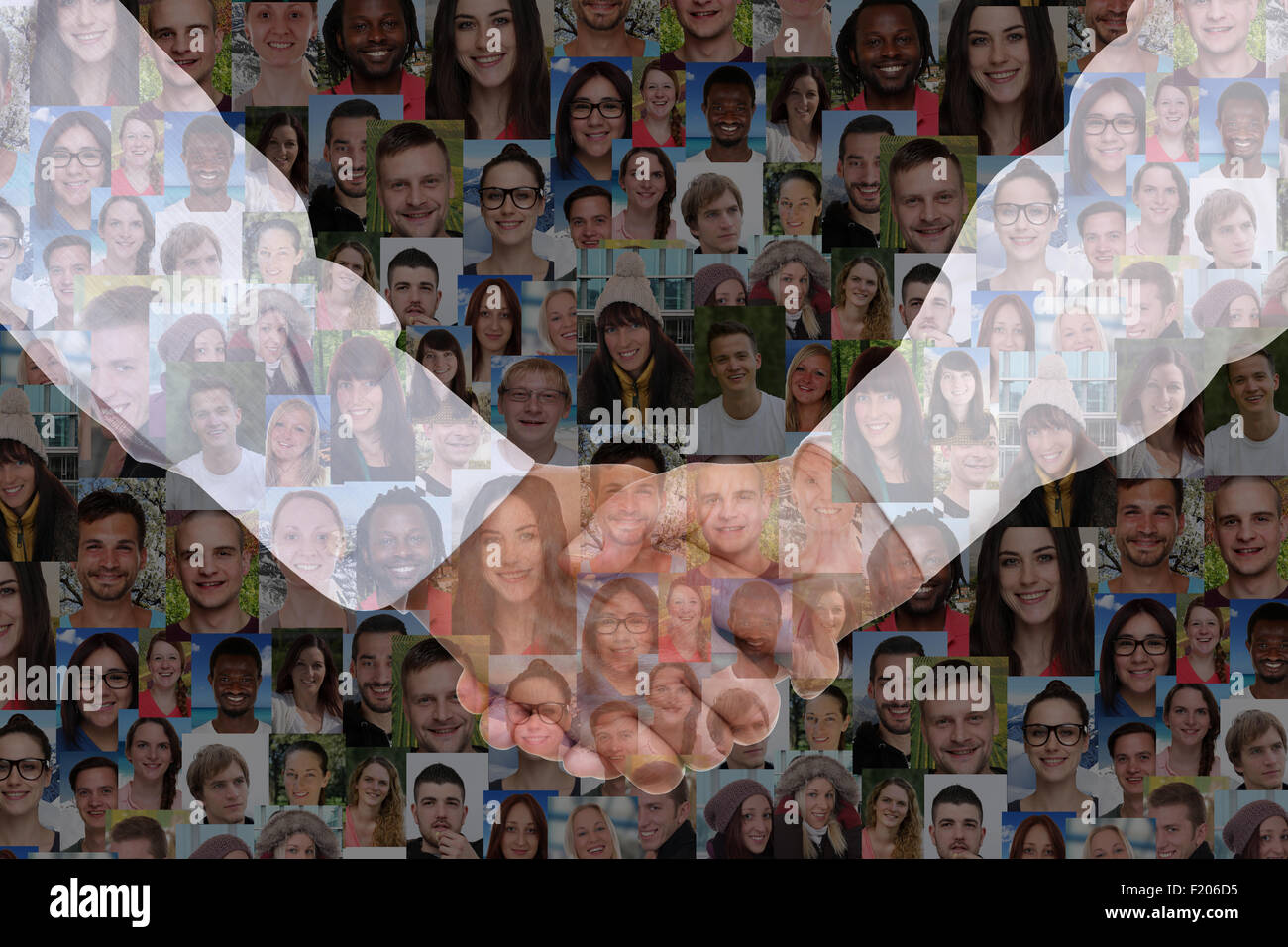 Businessman handshake success in business collage with successful ...