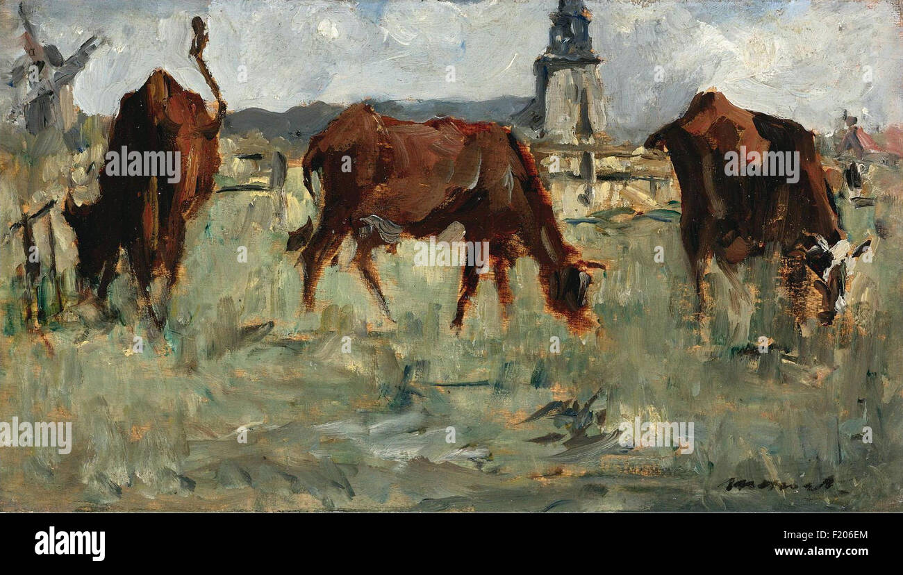 Edouard Manet - Cows at the Pasture Stock Photo - Alamy