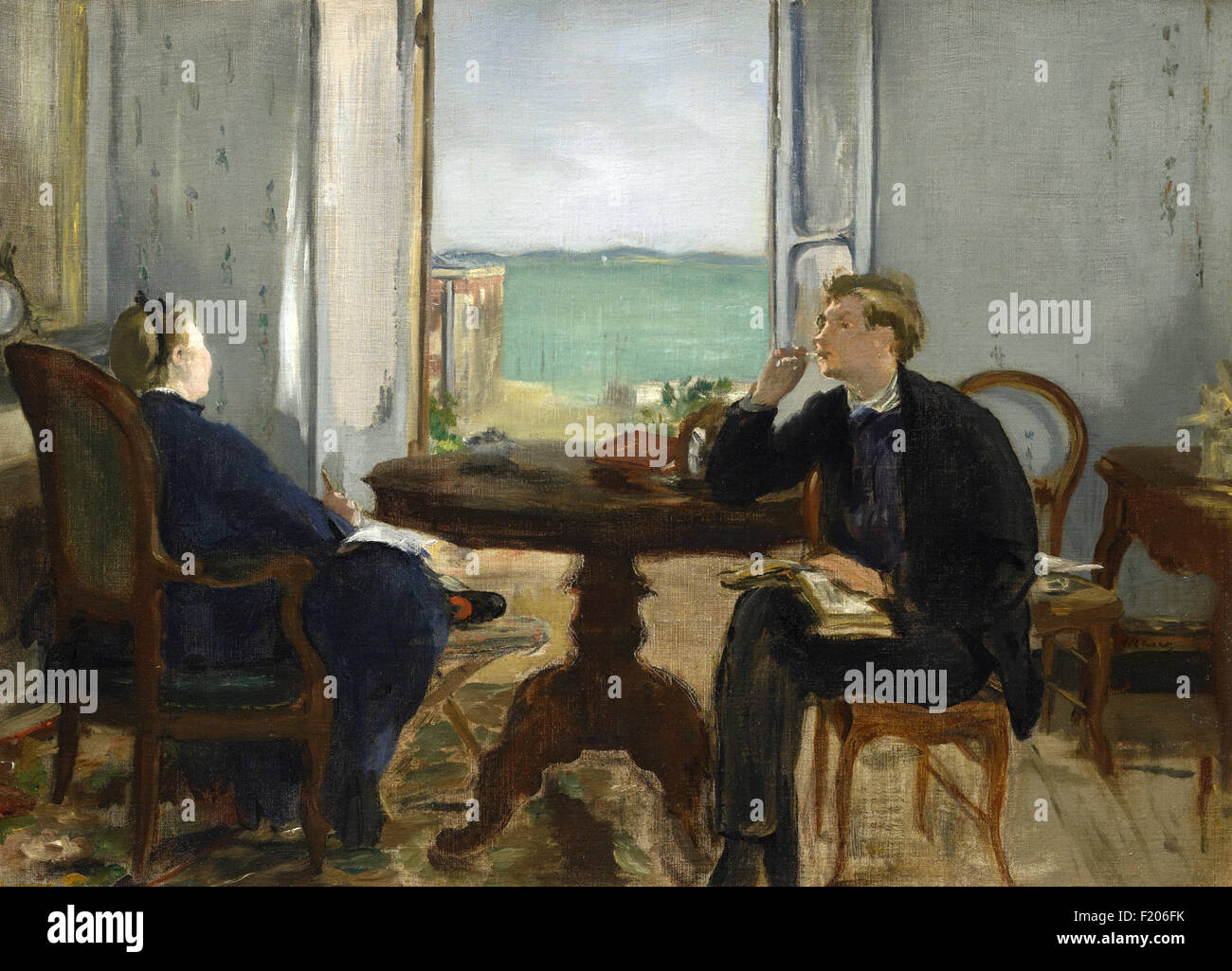Edouard Manet - Interior at Arcachon Stock Photo - Alamy