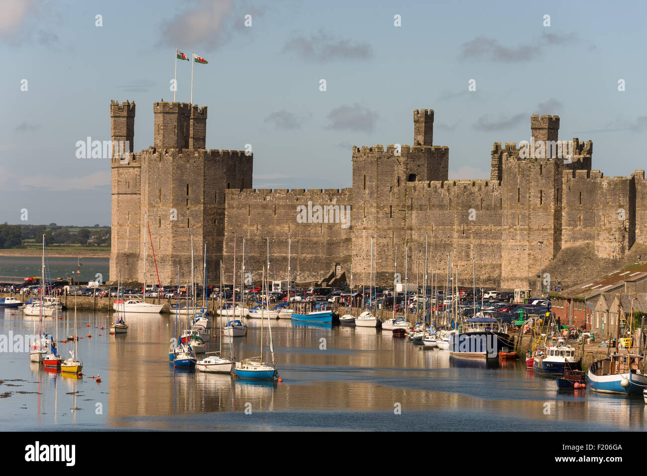 Caernarfon Castle, North Wales,Gwynedd, UK Stock Photo - Alamy
