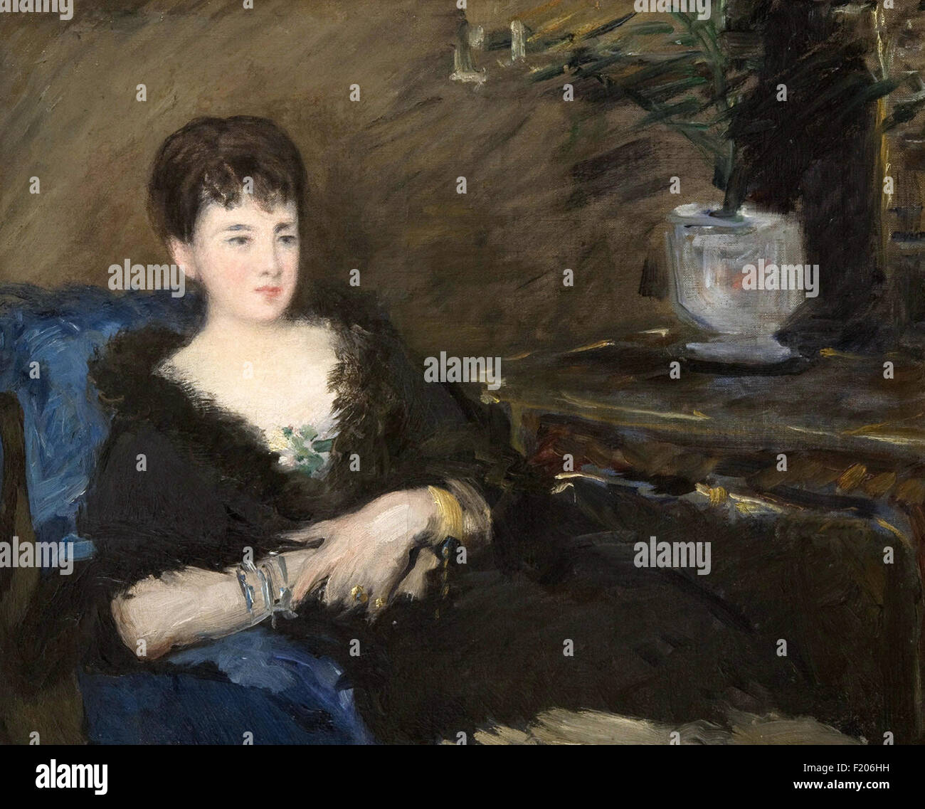 Edouard Manet - Portrait of Isabelle Lemonnier Stock Photo - Alamy