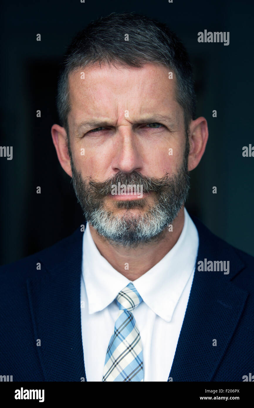 Angry mean looking man hi-res stock photography and images - Alamy