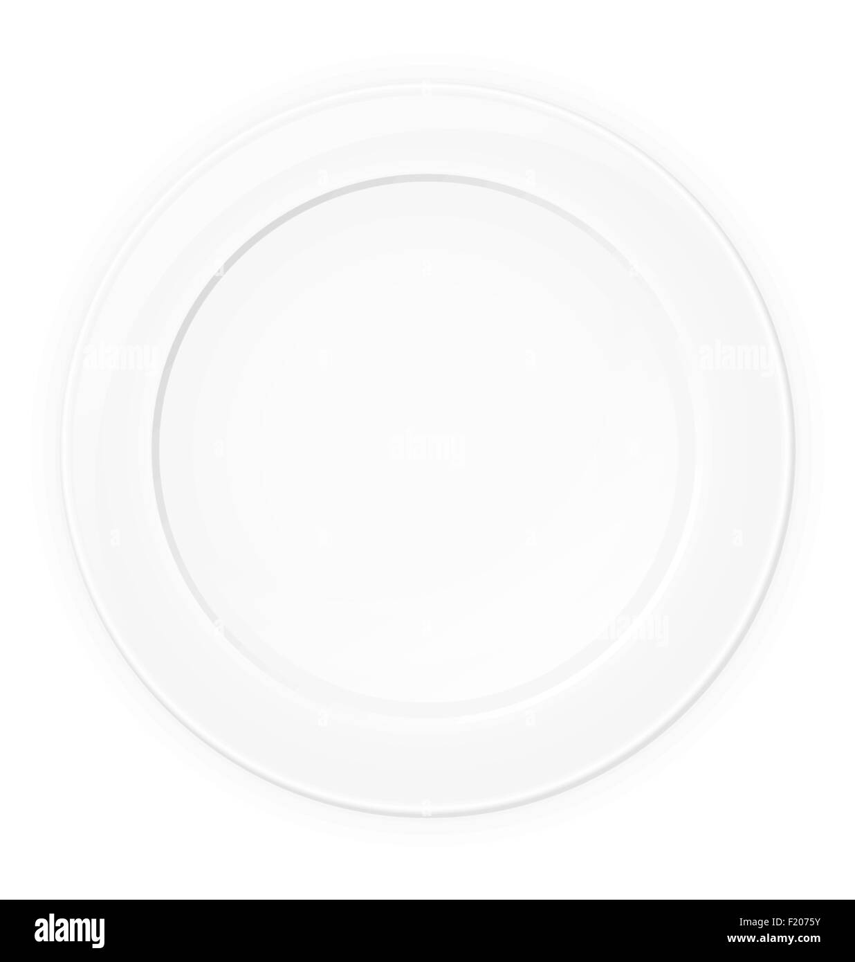 plate vector illustration isolated on white background Stock Vector ...