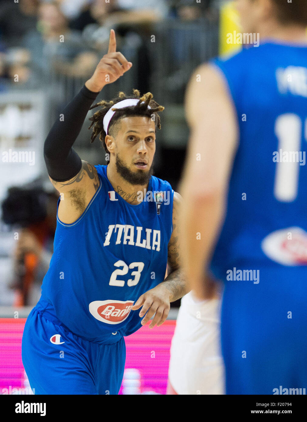 Berlin, Germany. 08th Sep, 2015. Italy's Daniel Hackett reacts during ...