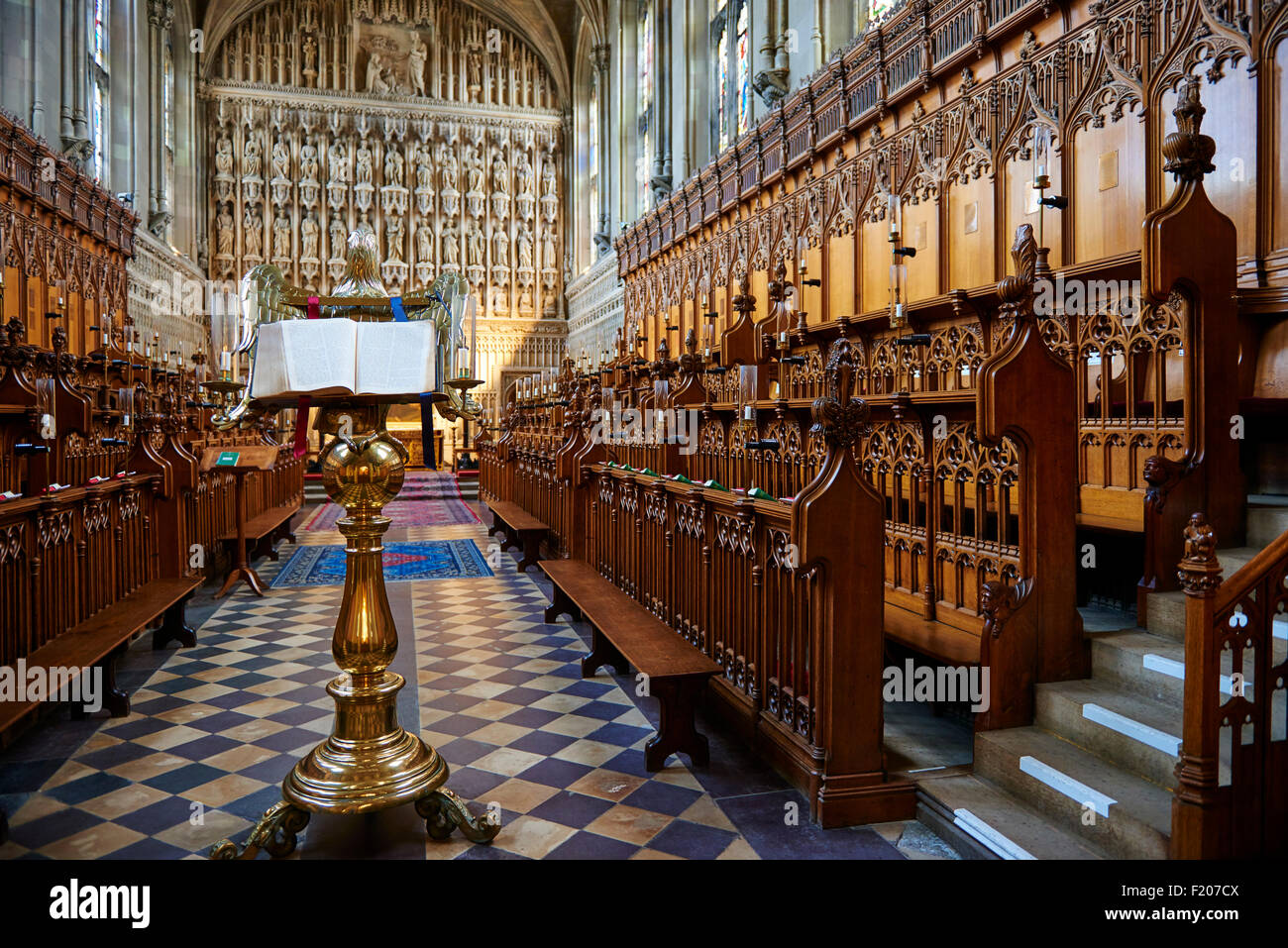 Chapel in the Magdalen College, Oxford, Oxfordshire, Great Britain ...