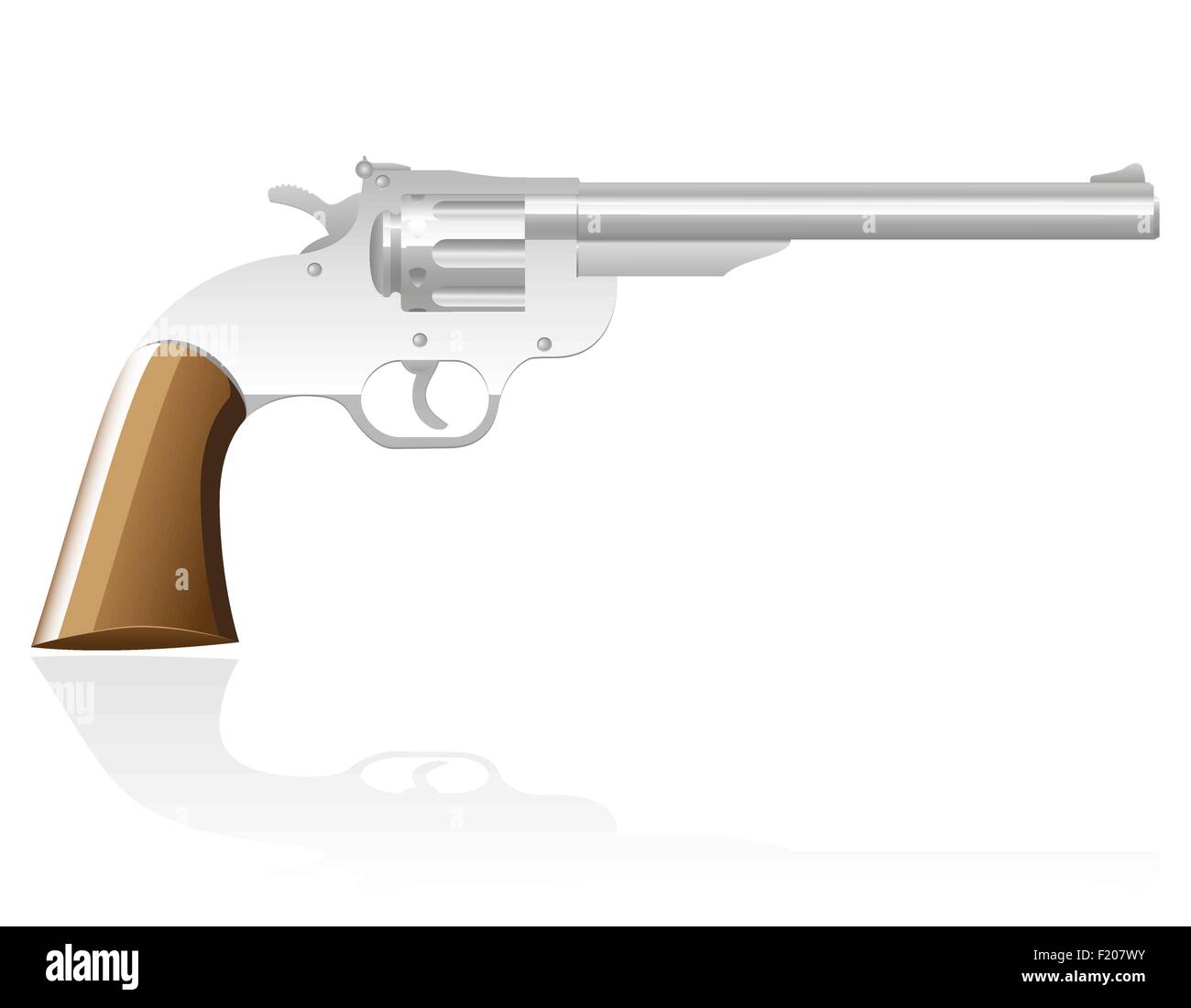 revolver the wild west vector illustration isolated on white background ...