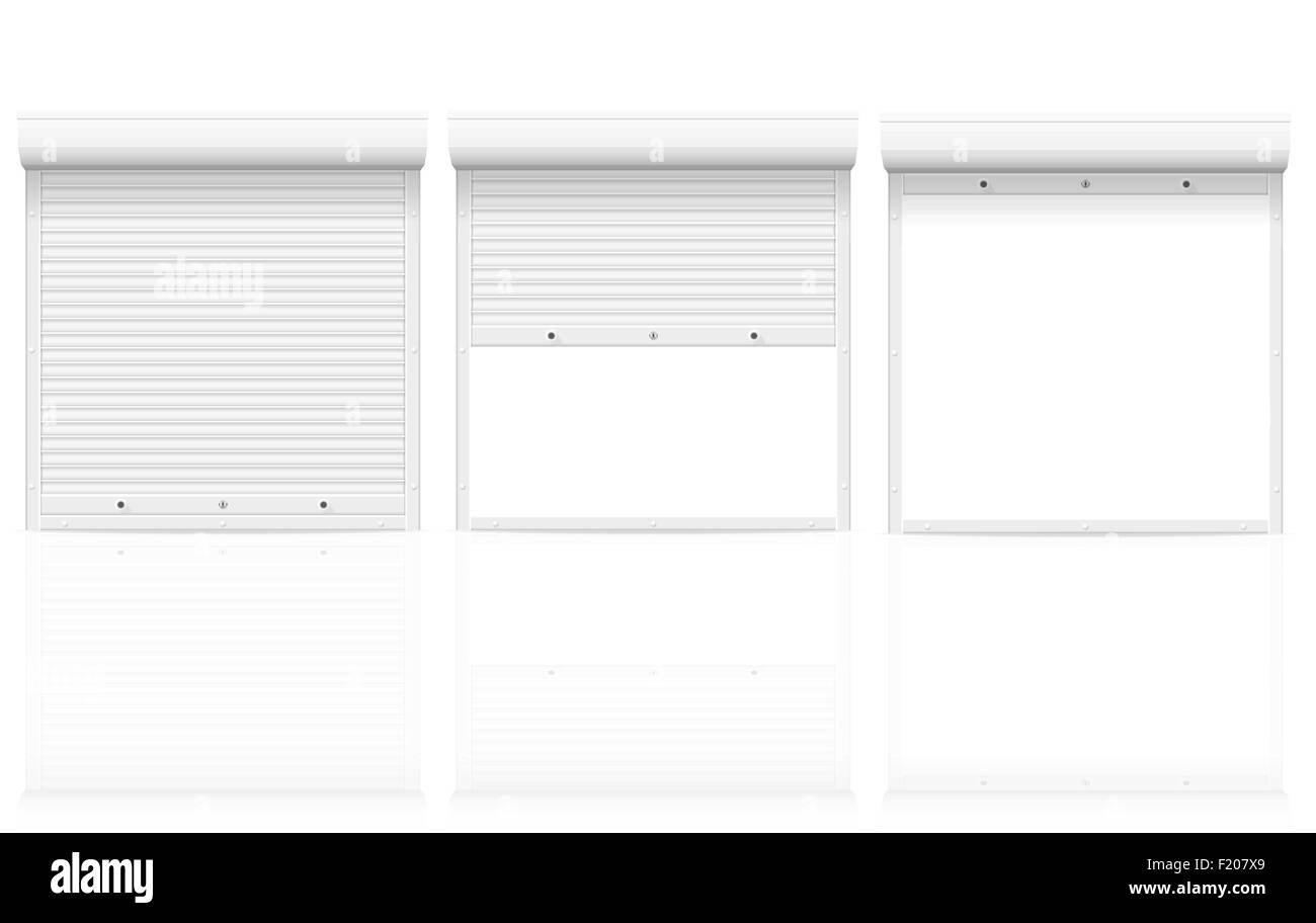 rolling shutters vector illustration isolated on white background Stock ...