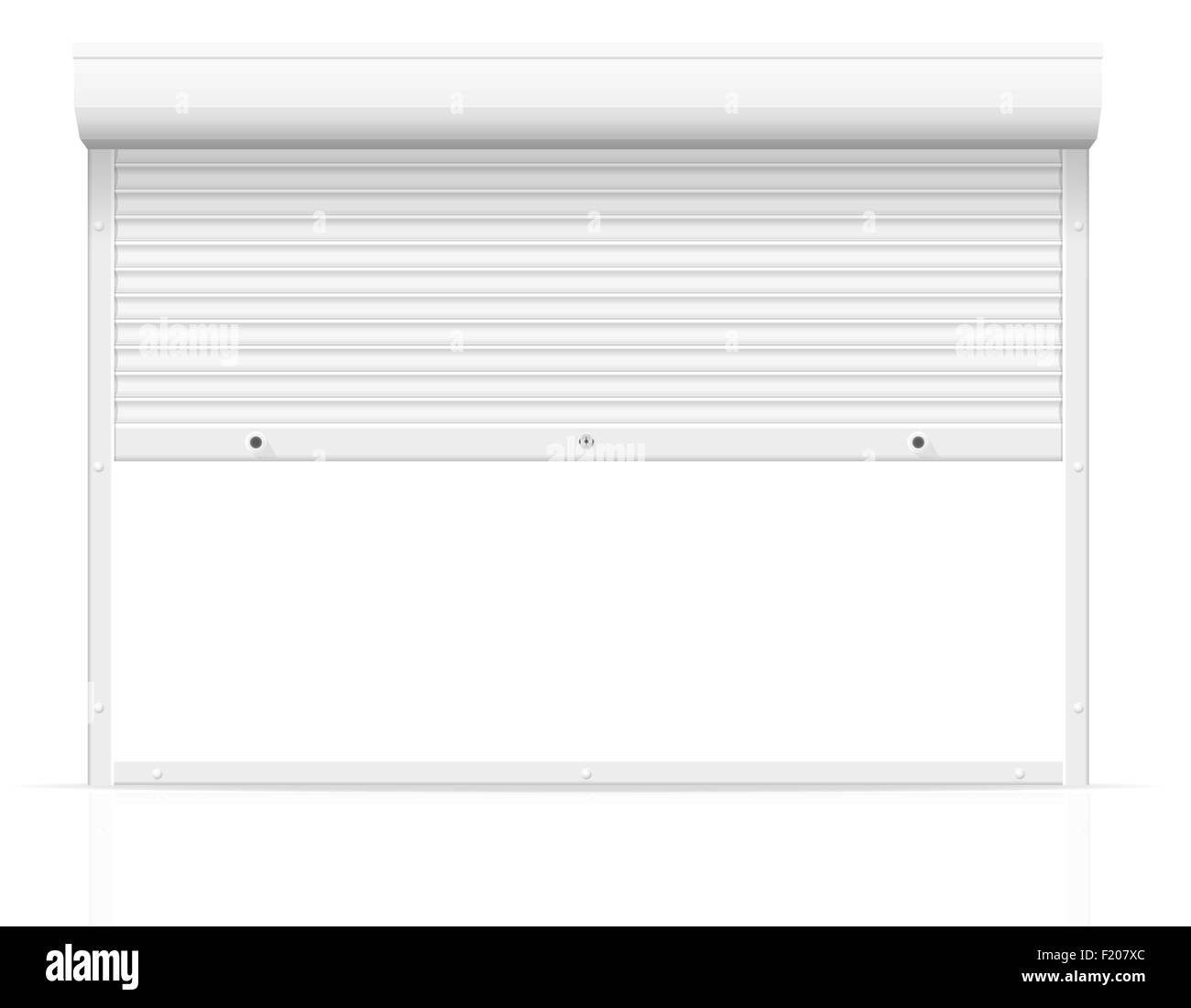 rolling shutters vector illustration isolated on white background Stock ...