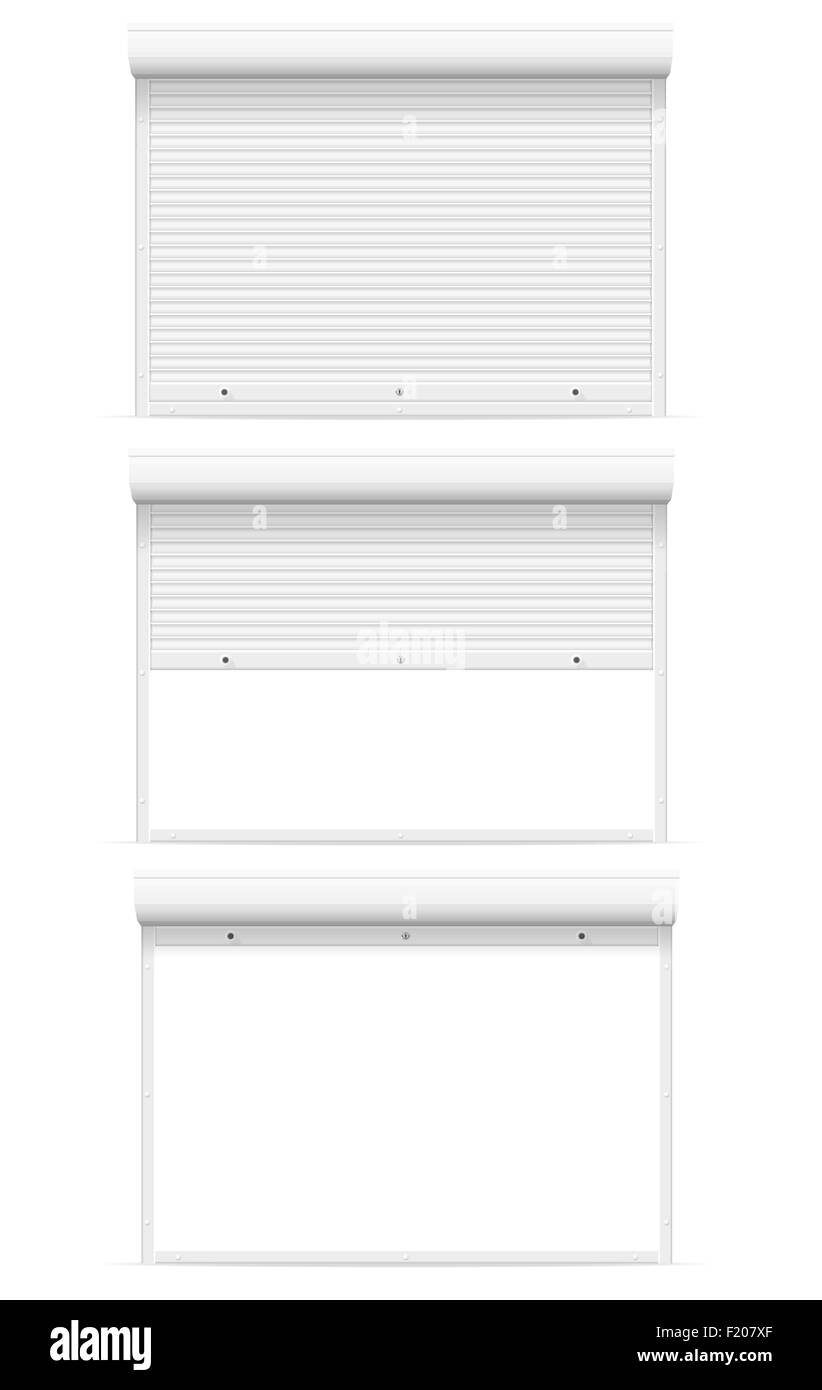 rolling shutters vector illustration isolated on white background Stock ...