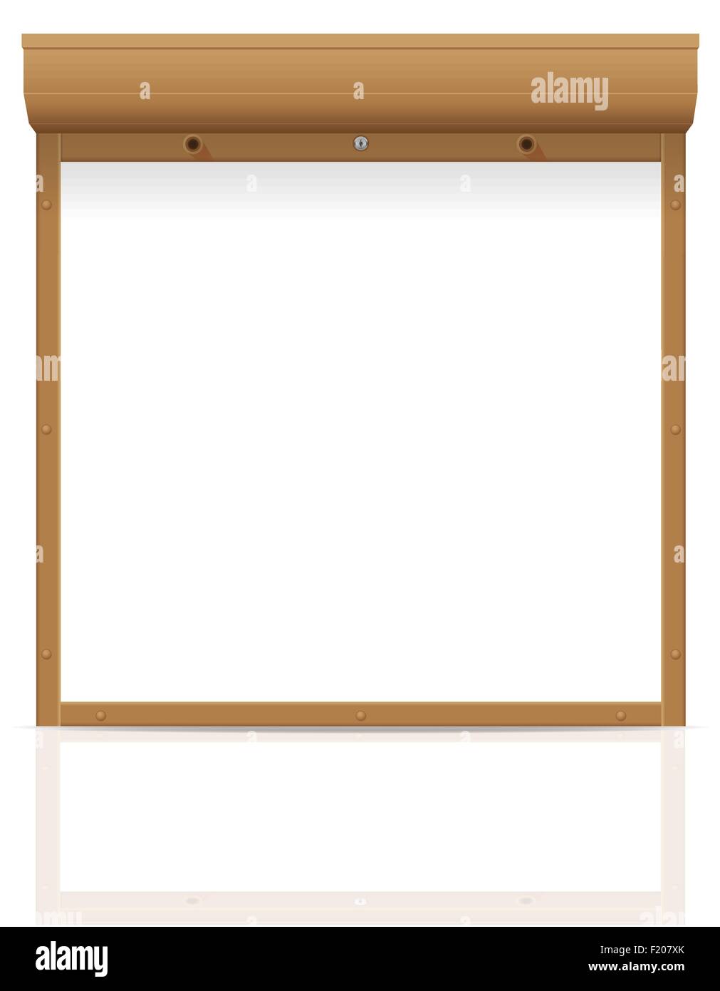 brown rolling shutters vector illustration isolated on white background ...