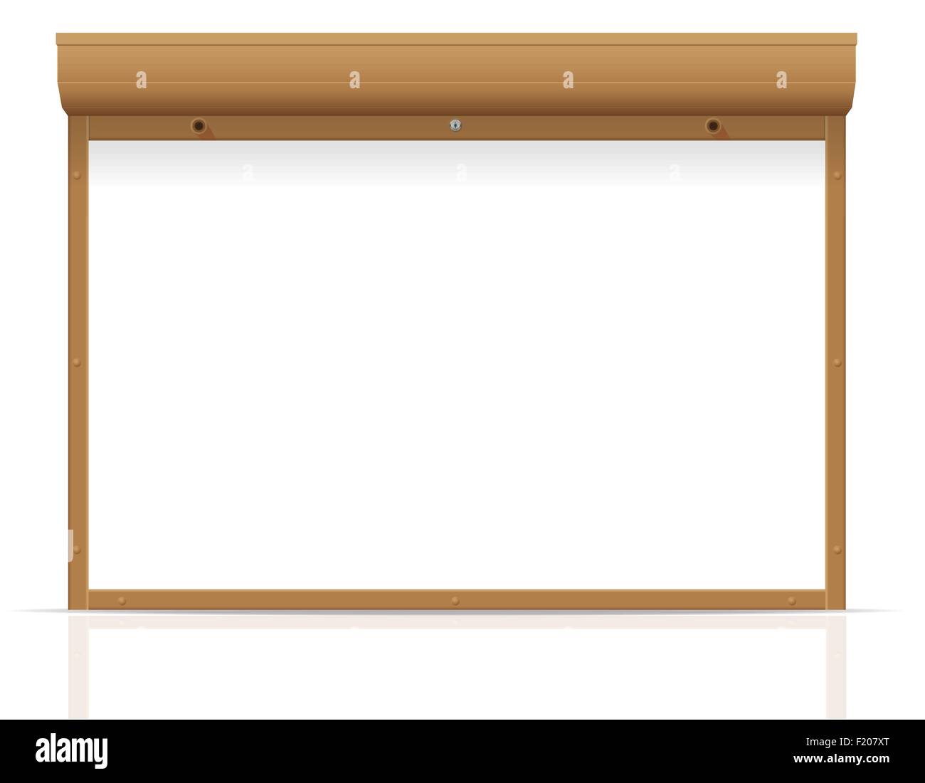 brown rolling shutters vector illustration isolated on white background ...