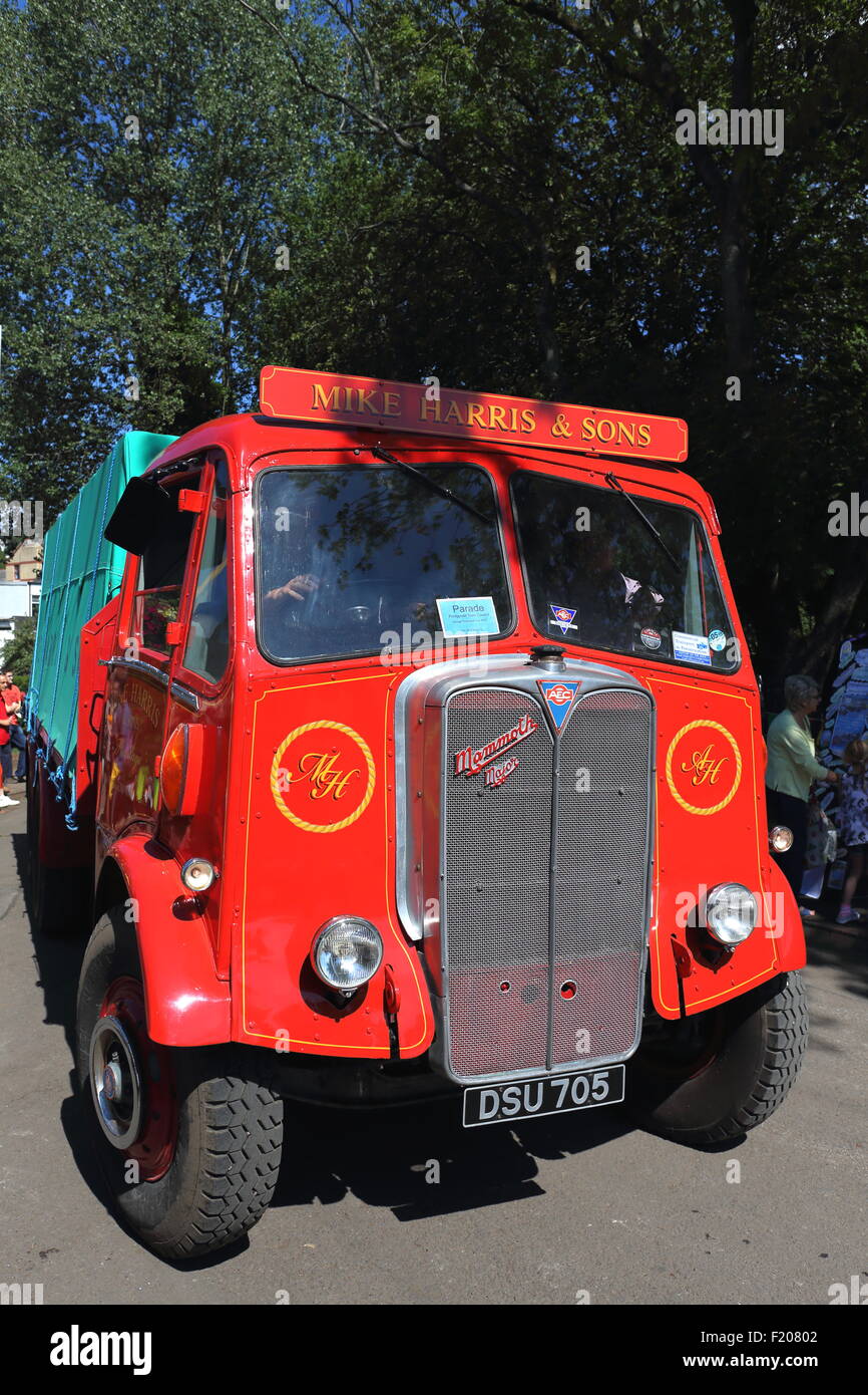 AEC Mammoth Major lorry, at the Pontypridd Car Show in Ynysangharad War ...