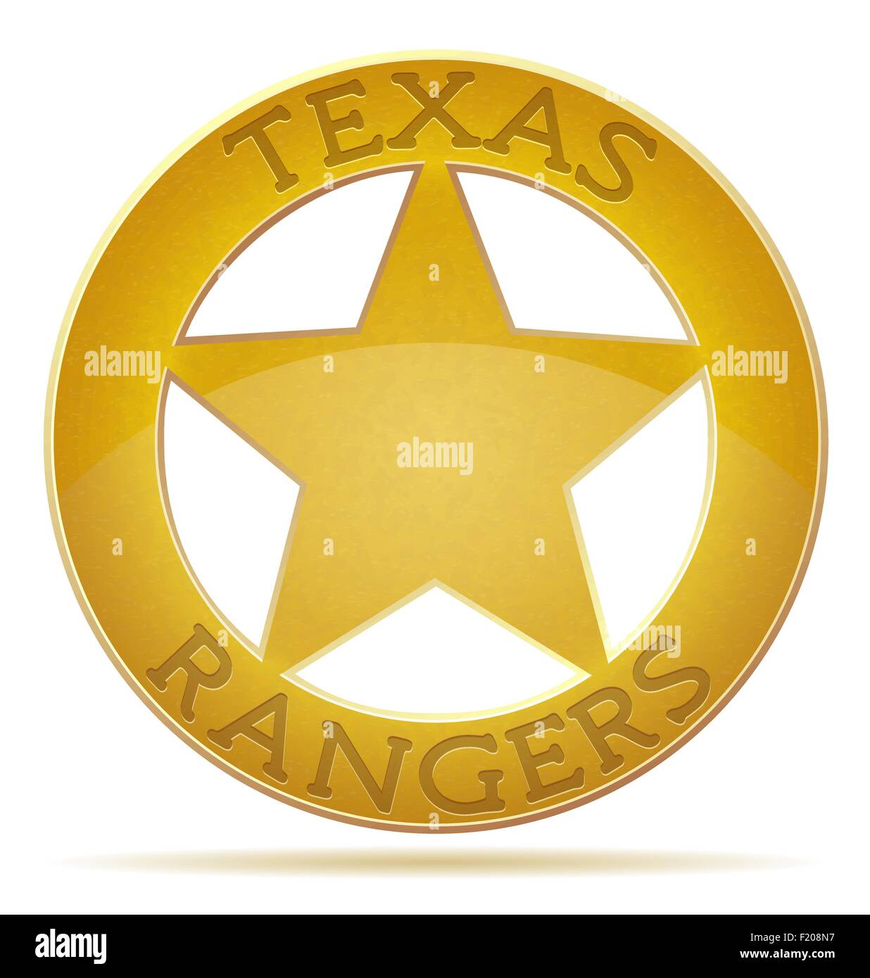 star texas ranger vector illustration isolated on white background ...