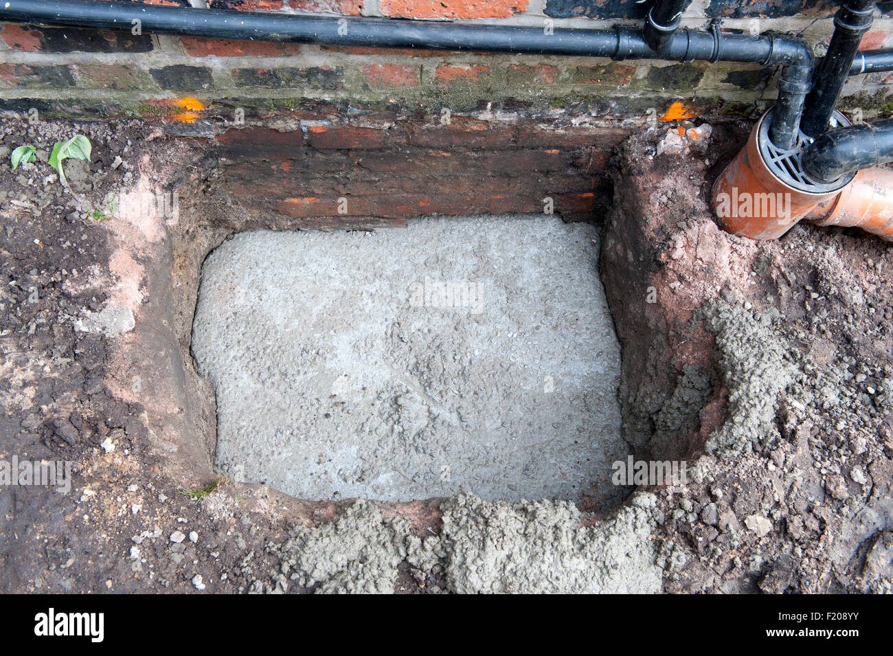 underpinning foundations of a victorian property with concrete part of ...